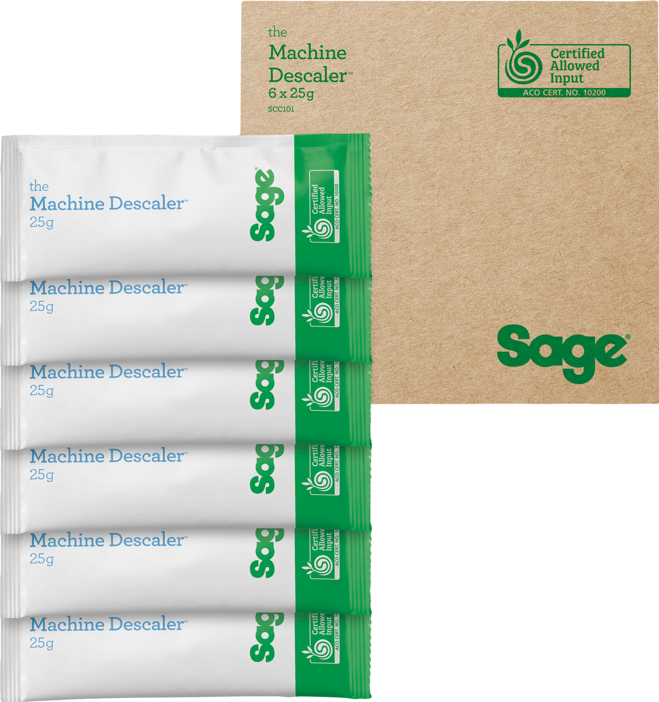 Sage Machine Descaler (6 x 25gr) – Giraffe Coffee Roasters